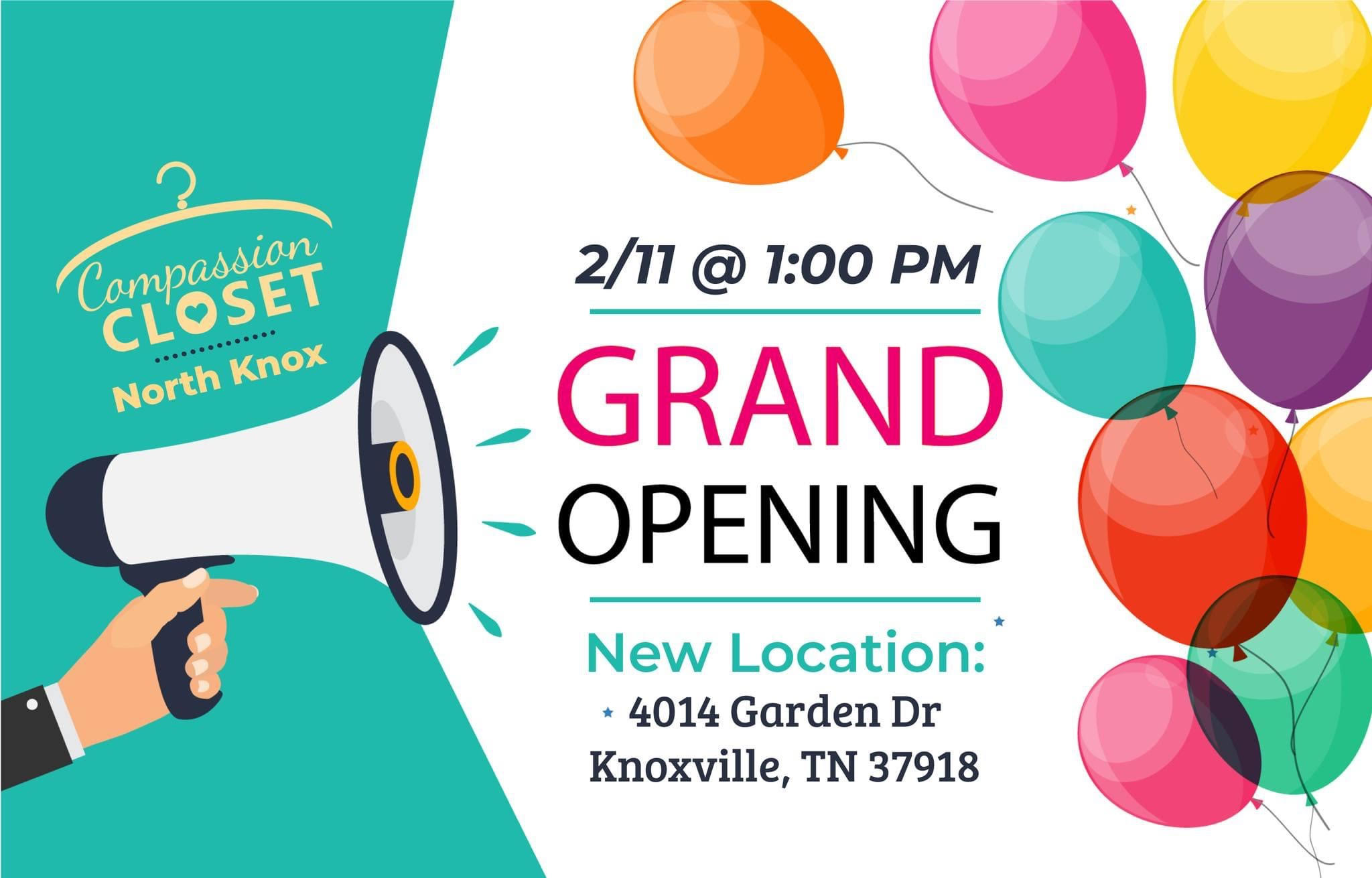 Grand Opening! - Compassion Closet