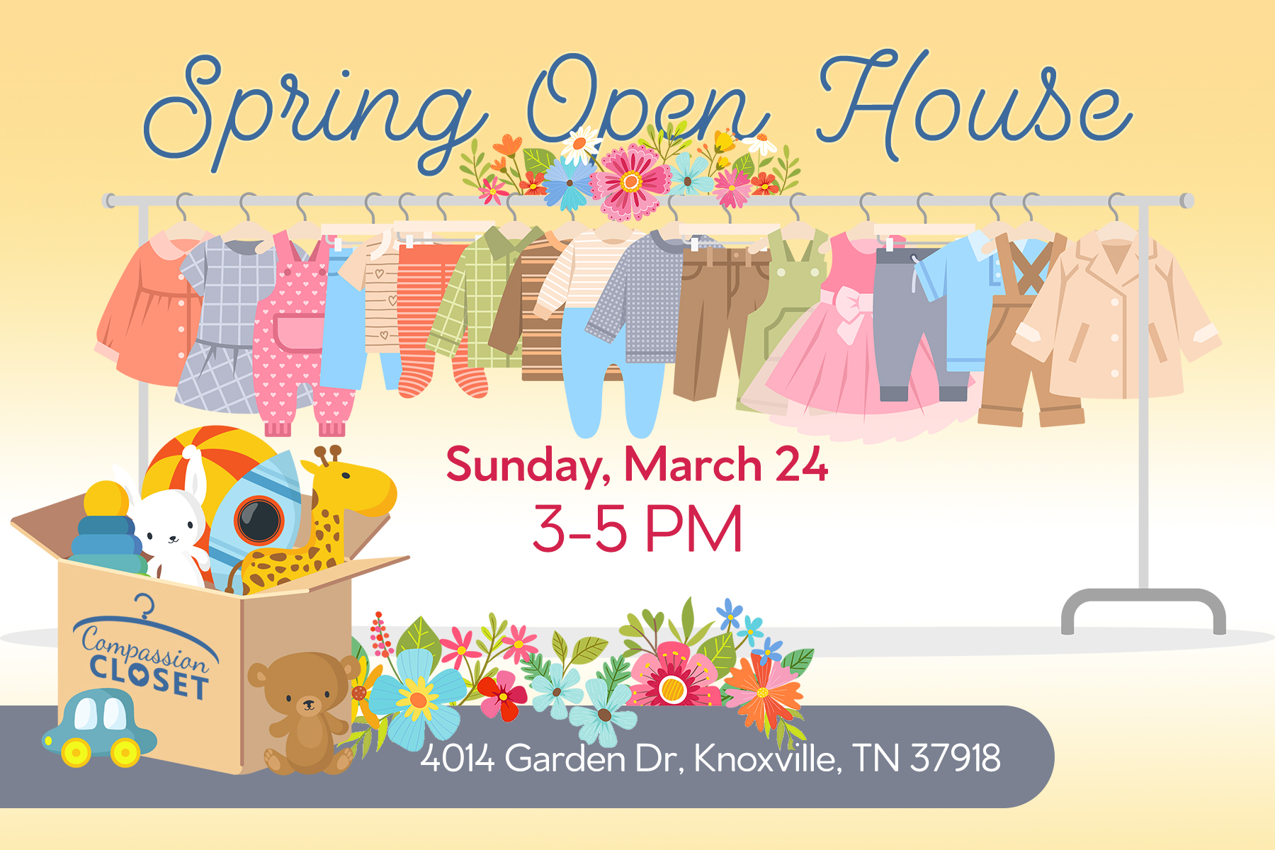 Spring Open House - Compassion Closet